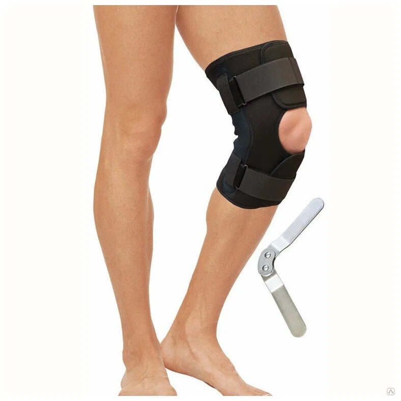 Бандаж на коленный сустав разъемный с полицентрическими шарнирами