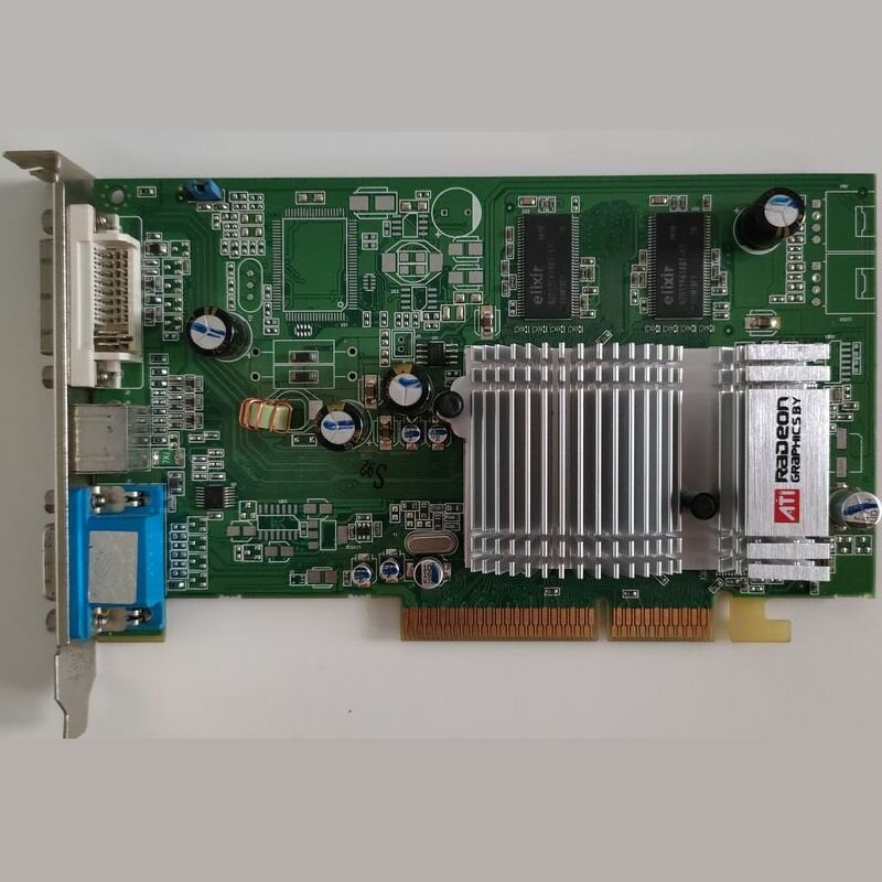 Видеокарта APG AMD Radeon 9600 Pro Sapphire (1024-9C20-0F-SA) - PCI-E 2.0, 128 МБ, DDR SDRAM, 128 бит, DVI-I, VGA, GPU 328 МГц