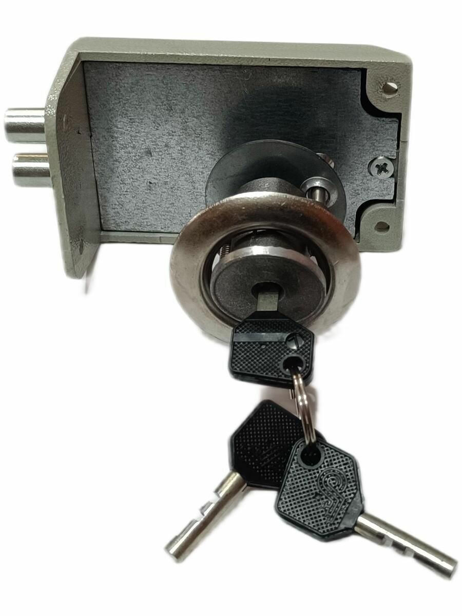 Замок Накладной Дисковый ЗНД1А серый Сам 3кл