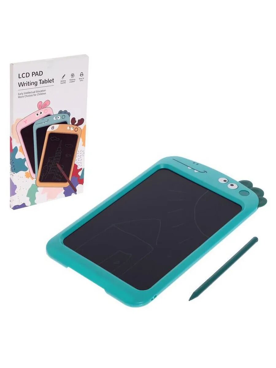 Планшет для рисования LCD, «Дино», с ручкой
