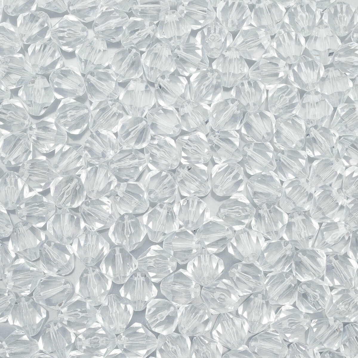 Бусины для рукоделия ромбовидные акрил, 16 мм, 500 г, Astra&Craft (1 прозрачный)