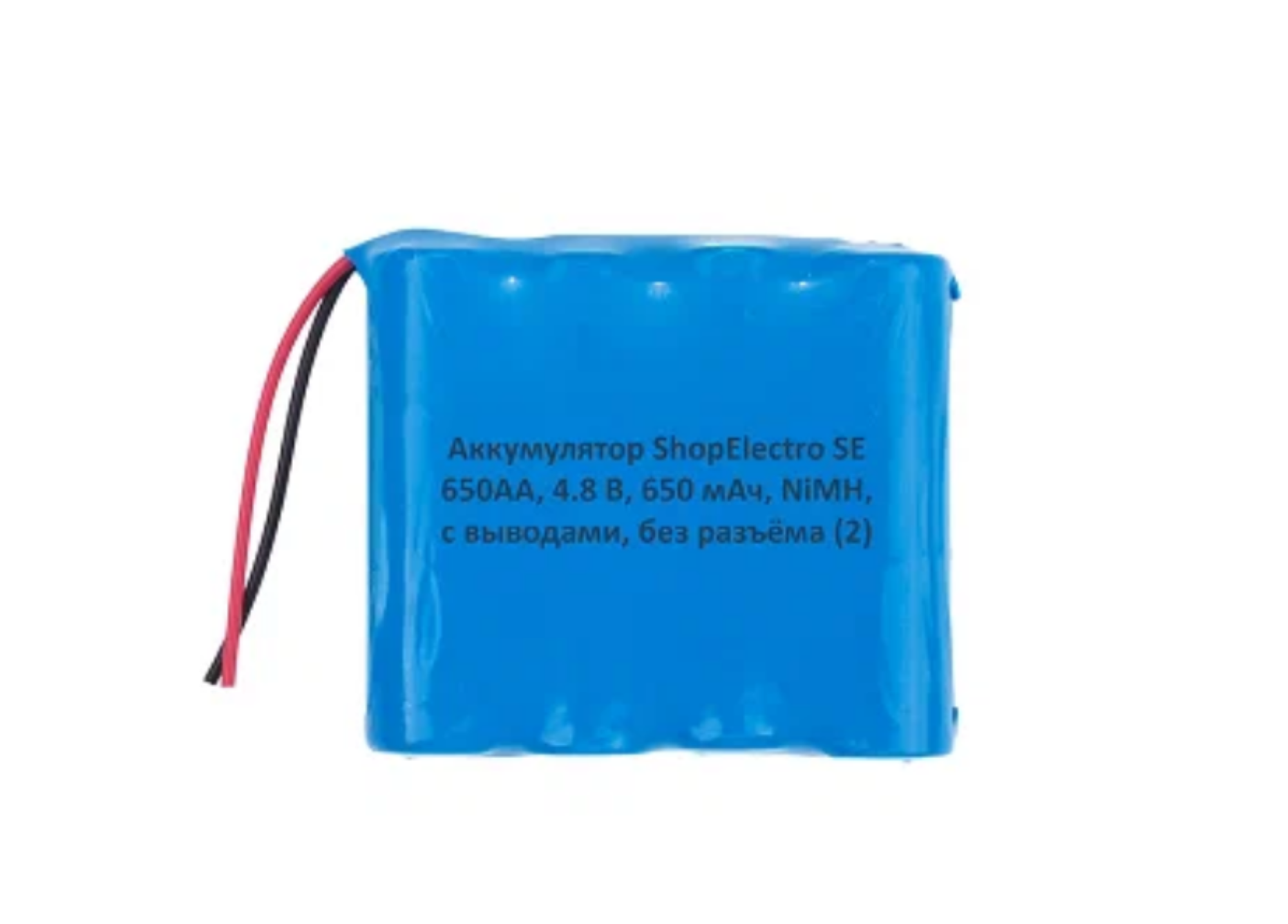 Аккумулятор ShopElectro SE 650АА, 4.8 В, 650 мАч/ 4.8 V, 650 mAh, NiMH, с выводами, без разъёма (1)