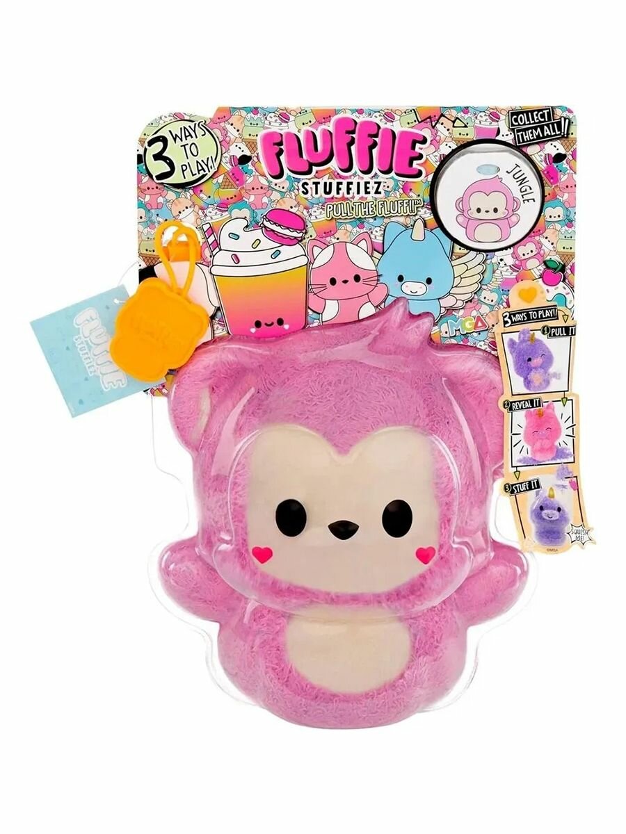 Флаффи Стаффи Игровой набор Fluffie Stuffiez обезьяна третье поколение Новая серия