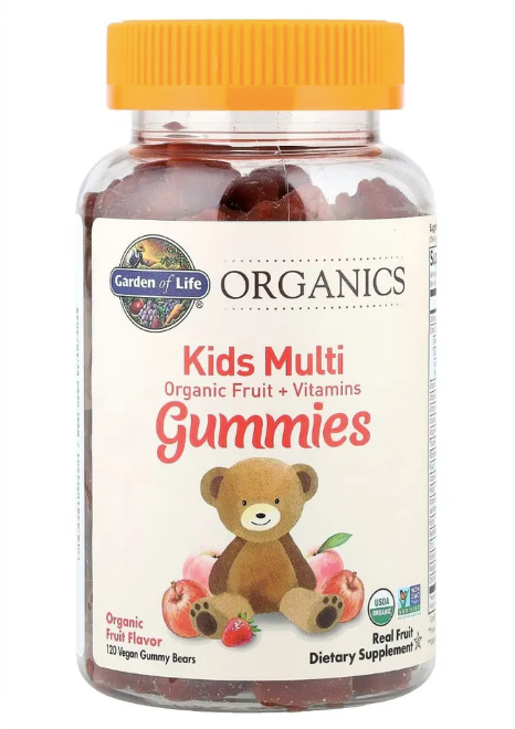 Garden of Life, MyKind, Мультивитамины, фруктовый вкус, 120 мишек