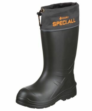 Сапоги рабочие Бизон ЭВА утеплённые с вкладным чулком оливковые с надставкой размер 41-42