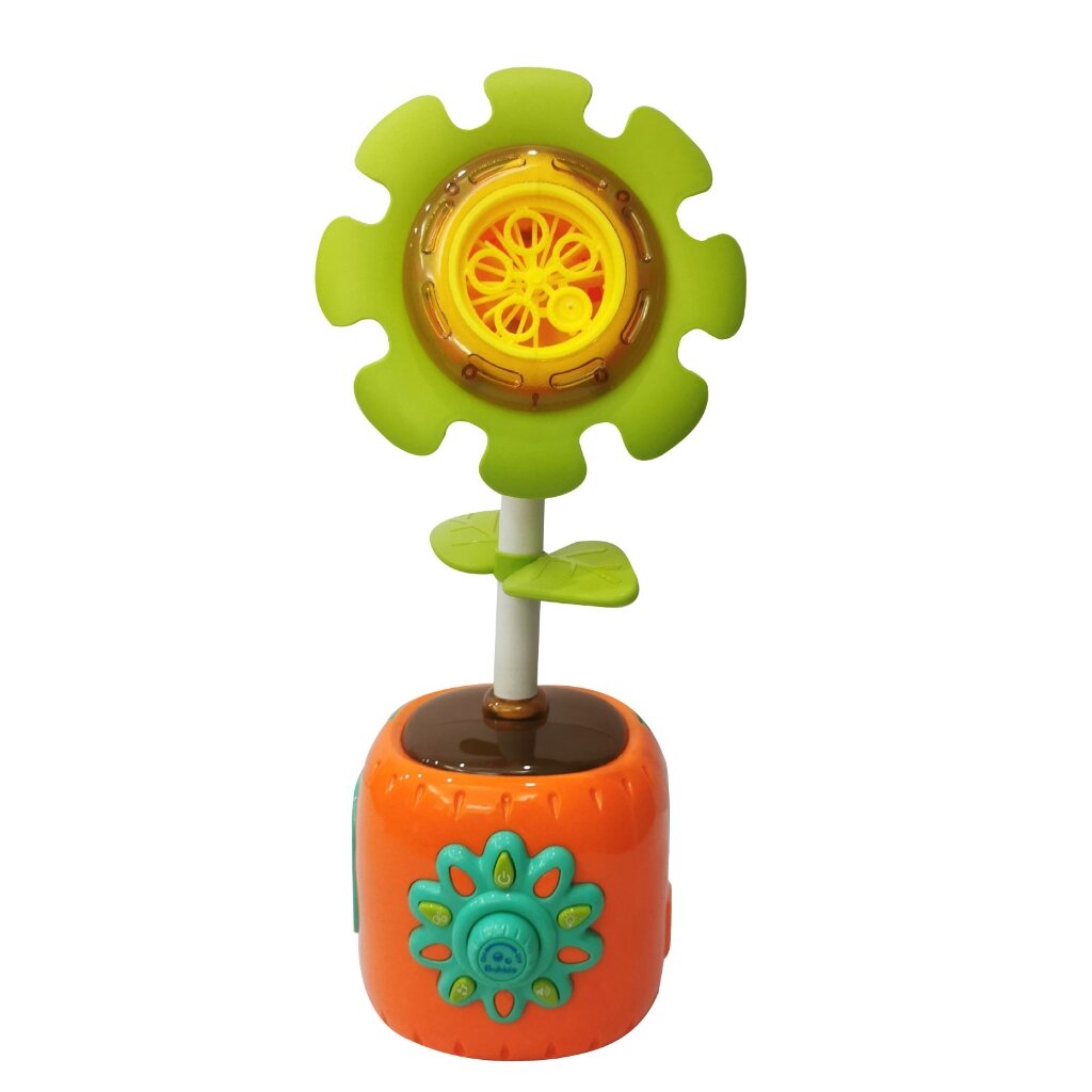 Electronic Bubble Maker Outdoor Play Sunflower Bubble Machine Toy Kids Favor