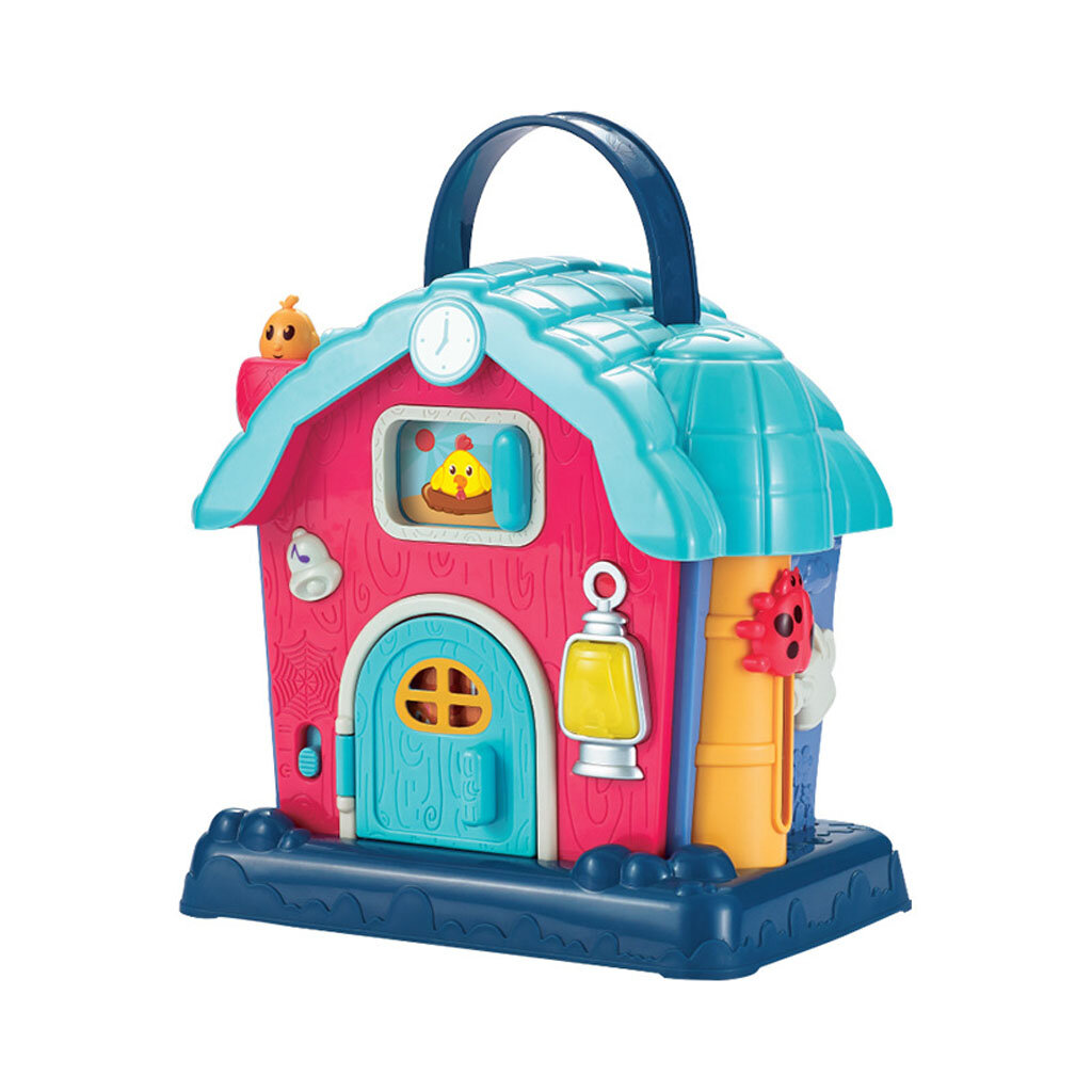 Музыкальный фермерский домик Grow-the-Fun, Интерактивный игровой набор для малышей "Ферма по уходу за животными" с музыкой и подсветкой