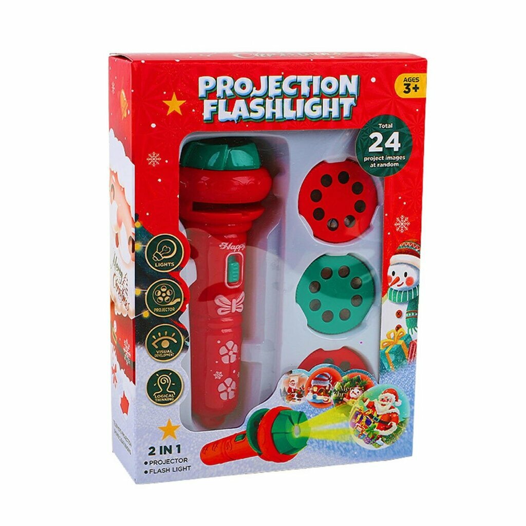 Фонарик проектор для слайдов с проекцией света перед сном для детей