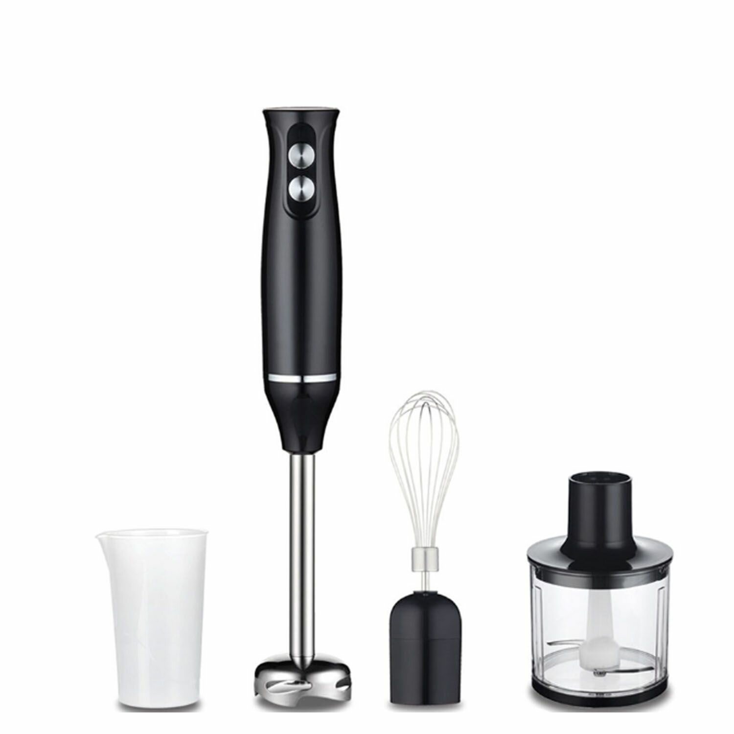 Погружной блендер Polaris PHB 1065 1000 Вт, 3-в-1, турборежим, ножи из нержавеющей стали, защита от перегрева.