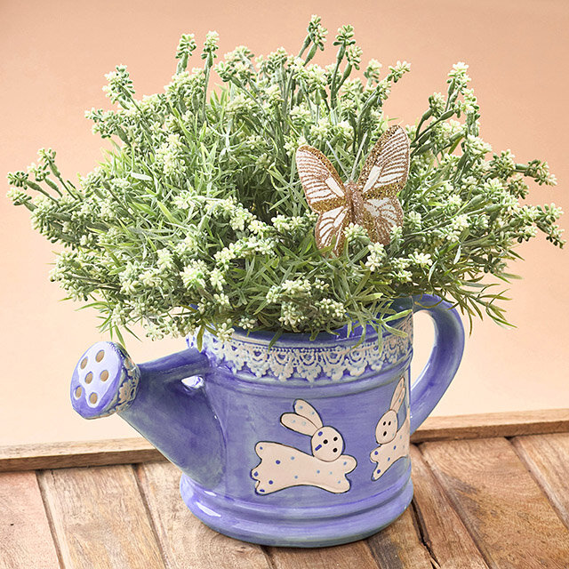 Декоративная лейка Фрателли Конигли 22*12 см фиолетовая, Due Esse Christmas, XPA14000091-3