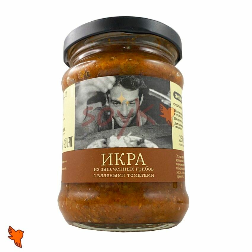 Икра из запеченных грибов с вялеными томатами Tomtom, 250г