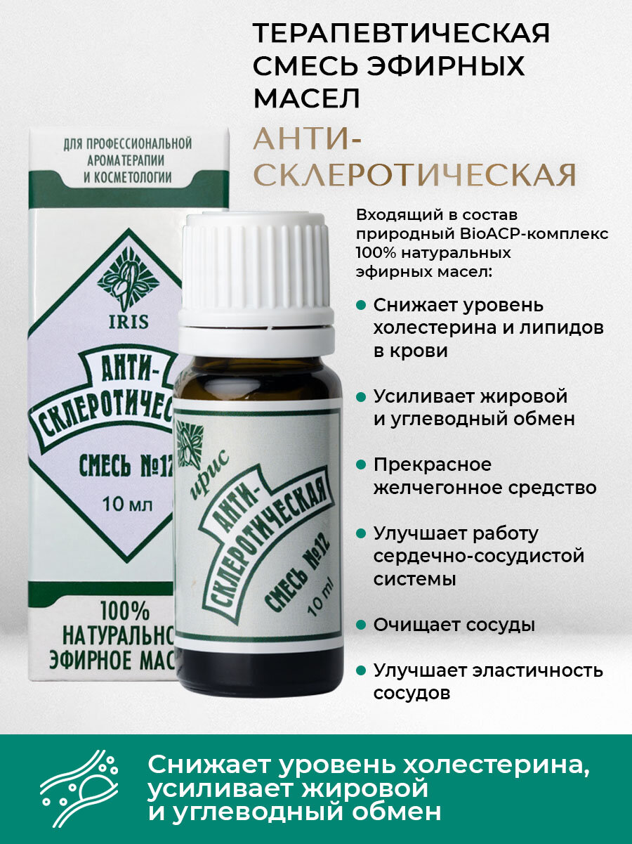ЦА Ирис Смесь эфирных масел №12 Антисклеротическая"