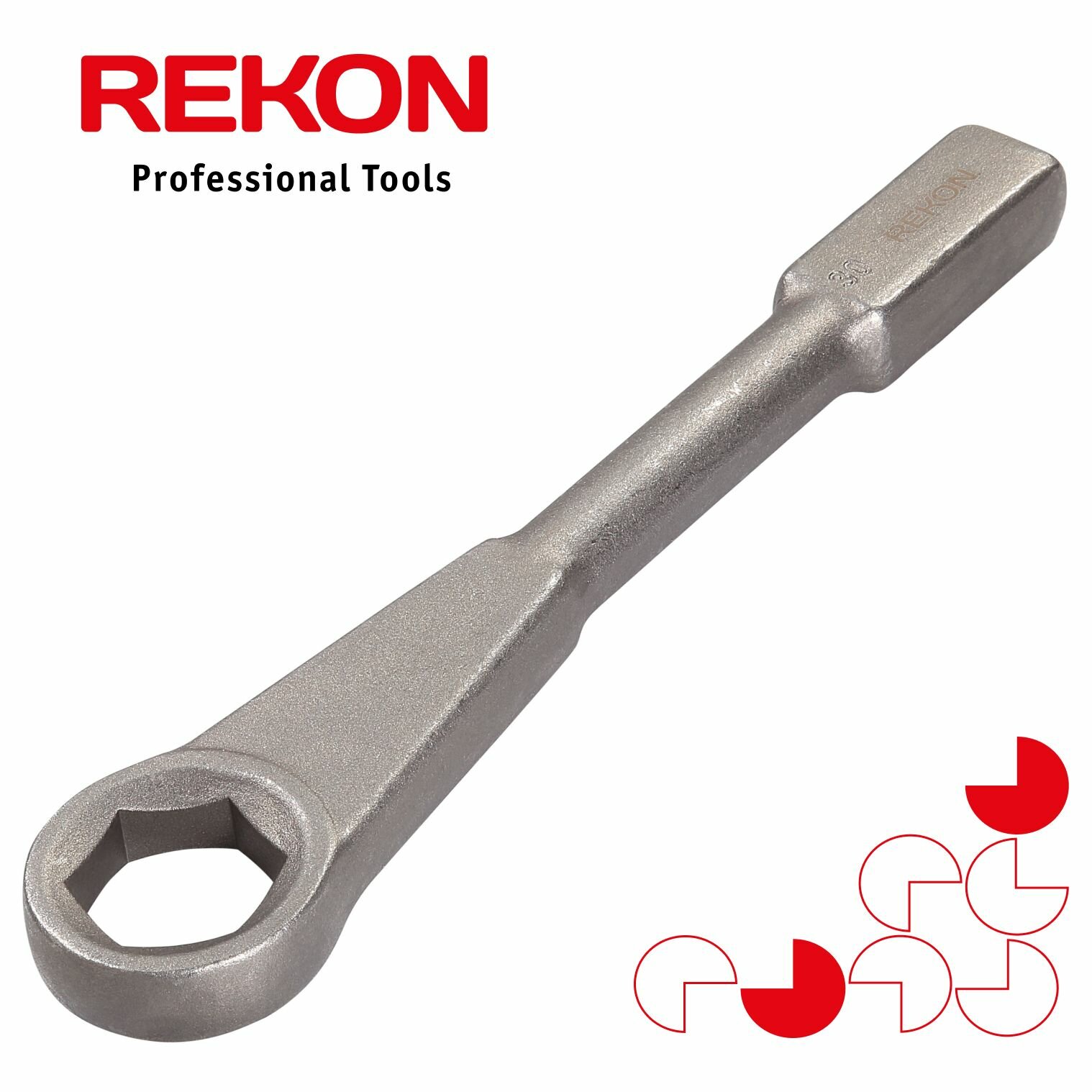 REKON Усиленный накидной ударный ключ 30 мм, 6-гранный, US Standart
