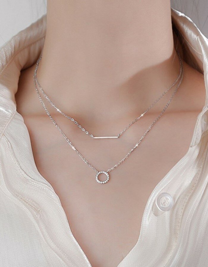 Колье, циркон