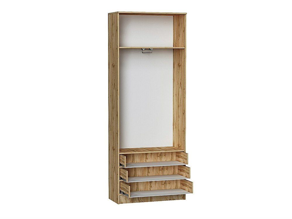 VVT Каркас шкафа двухстворчатого Стиль ШК-803 с ящиками Дуб Вотан, каркас ЛДСП Дуб Вотан, 2110*800*376