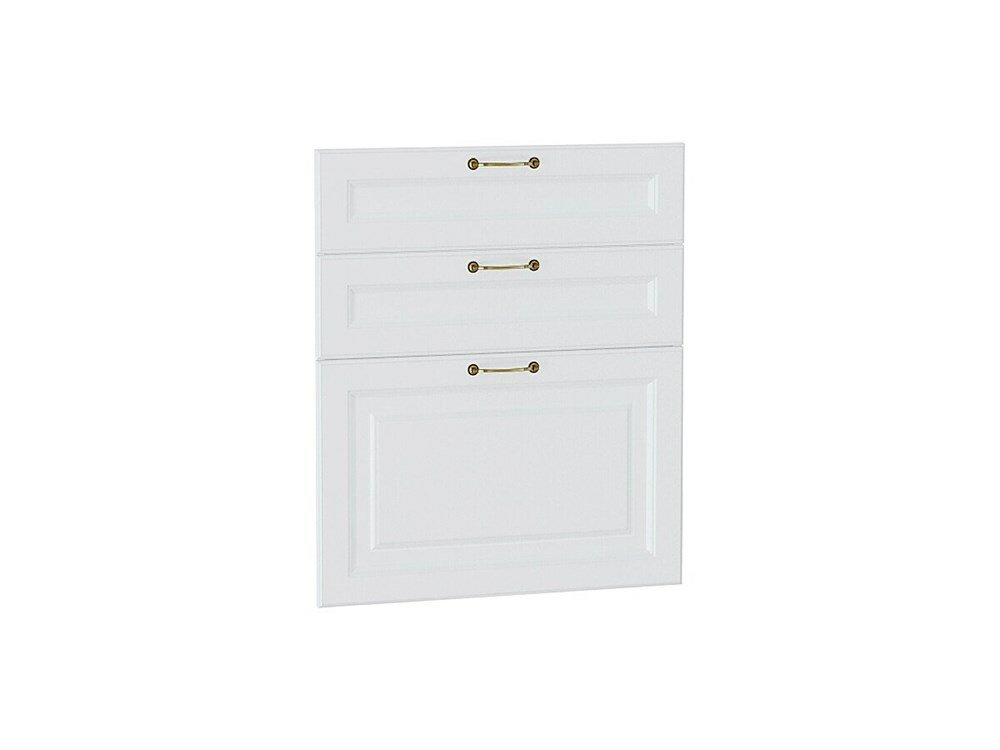 VVT Фасад Комплект фасадов Ницца для каркаса Ф-43 Н603 Белый, МДФ Белый, 702*596*16