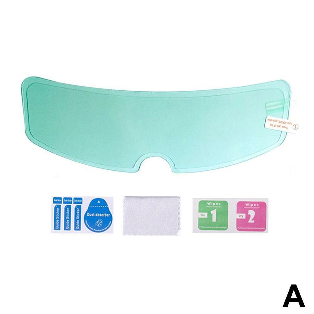 Прозрачная антифог-плёнка для визора мотоциклетного шлема + Непромокаемая пленка