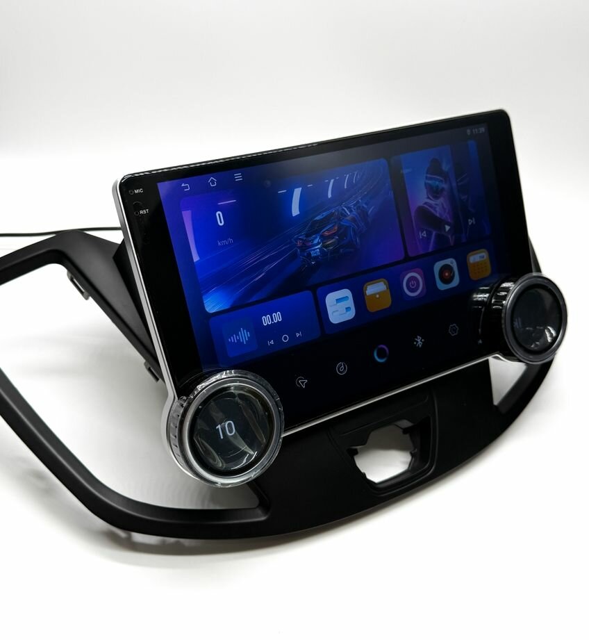 Большая магнитола Tesla 8 core 4/64 с крутилками Ford TRANSIT 8 2014-2024