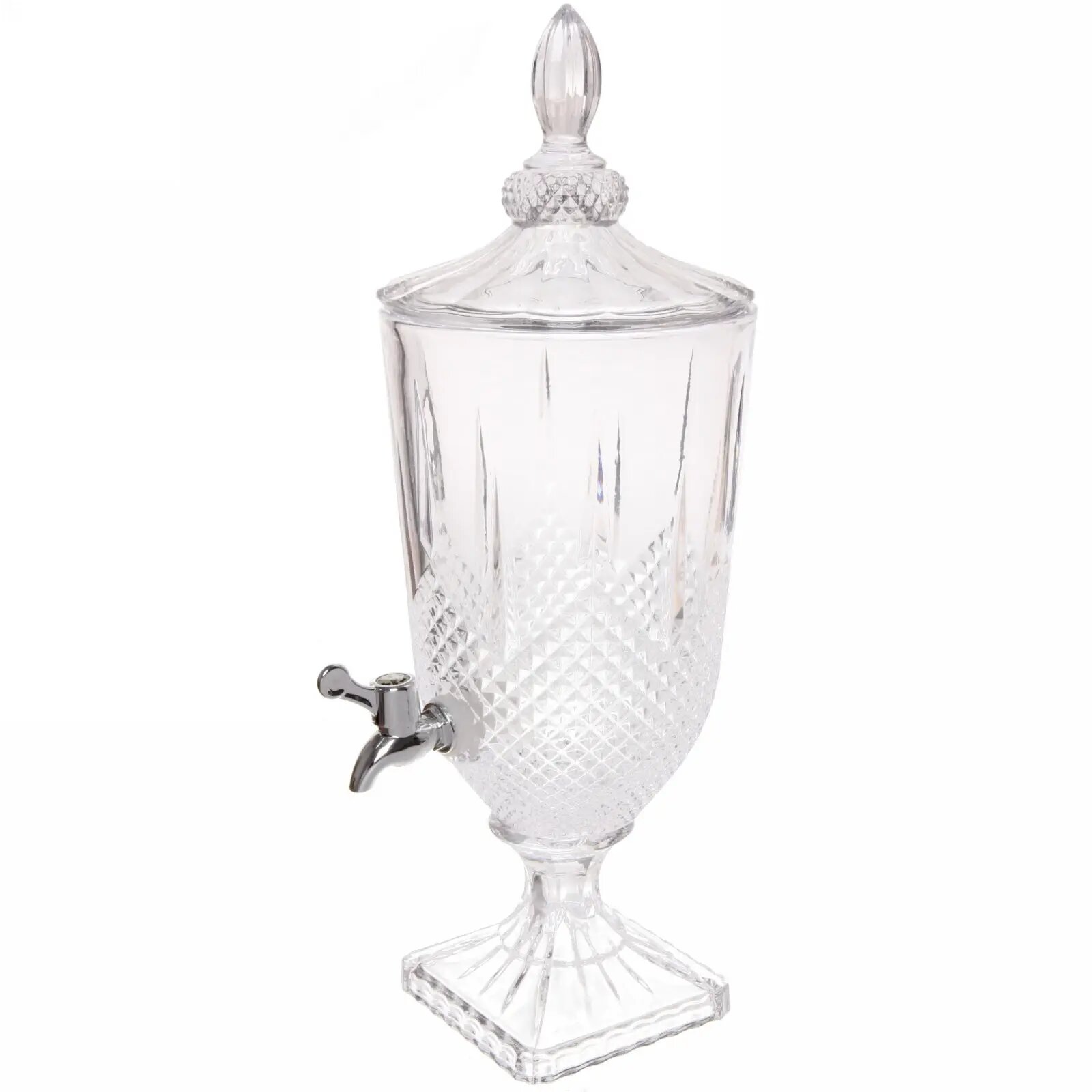 Лимонадница стеклянная 3л «Dolce vita», с краном, для холодных и теплых напитков