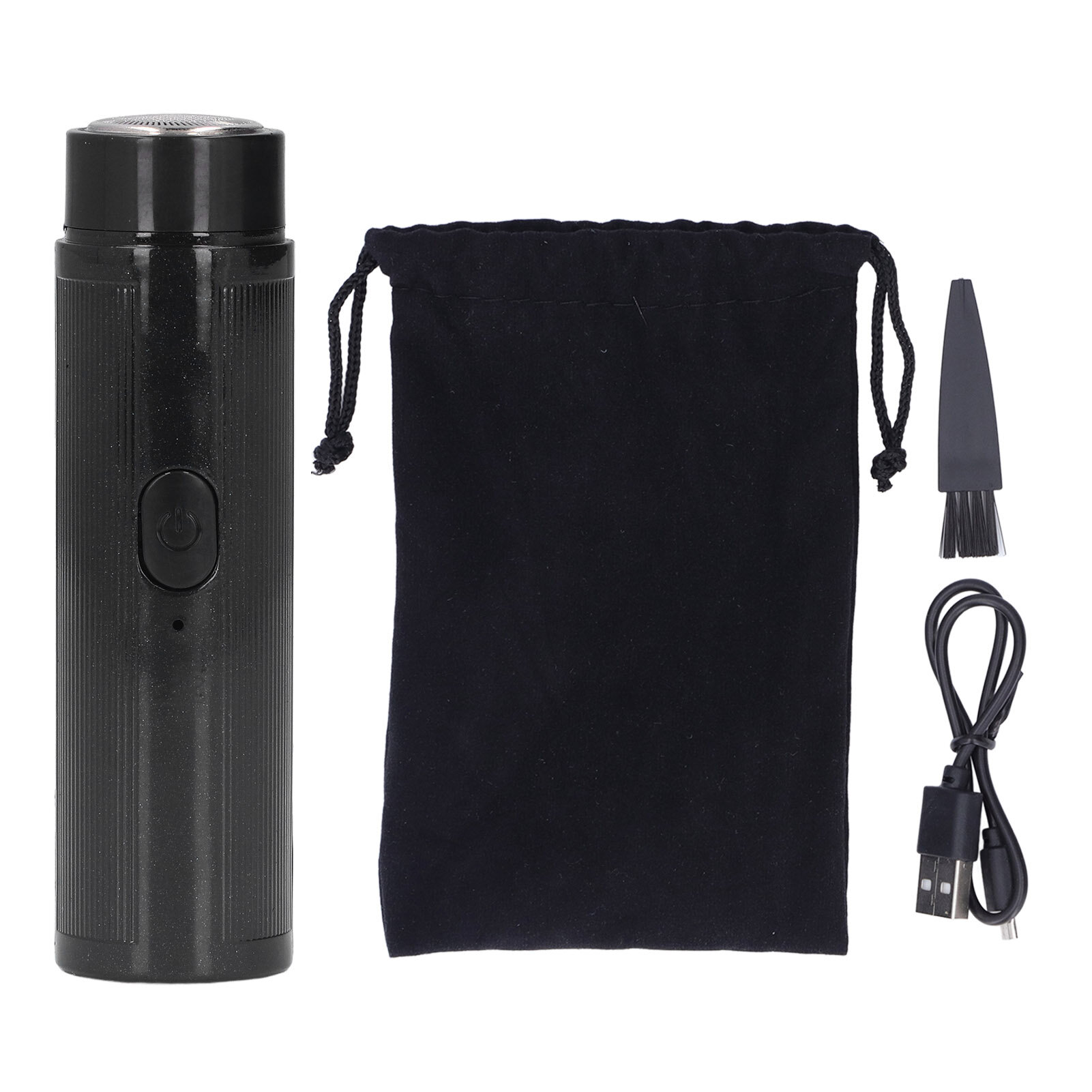 Мини-Электробритва Портативная Перезаряжаемая Бесшумная Работа С Низким Уровнем Шума 3,7 В 2 Вт Простое Использование для Путешествий Домой MenBlack