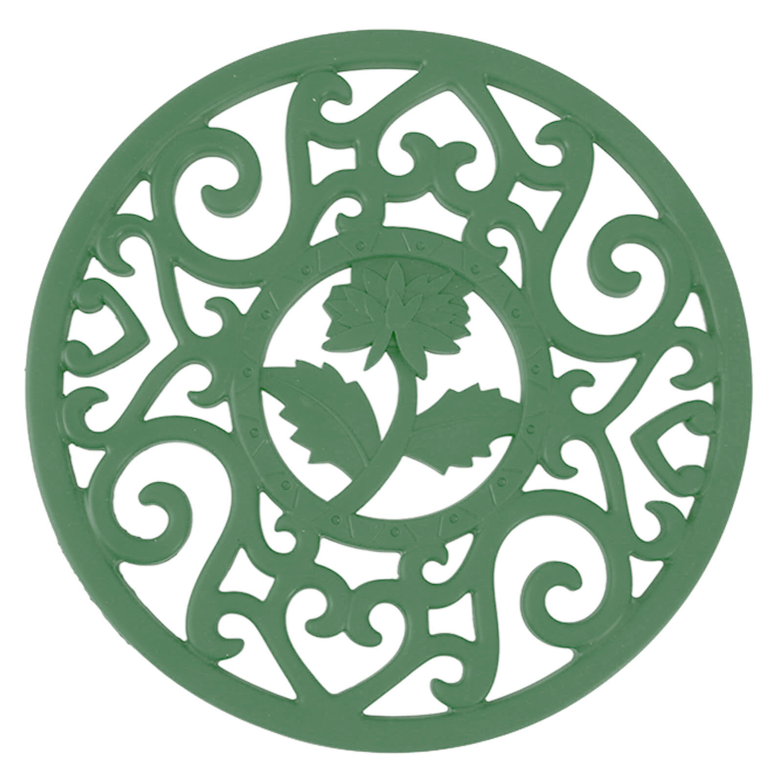 Силиконовый коврик для подставки, держатель для горячей посуды, столешница, чайник, подставка, нескользящая термостойкая современная кухонная подставка под горячее, зеленый цвет