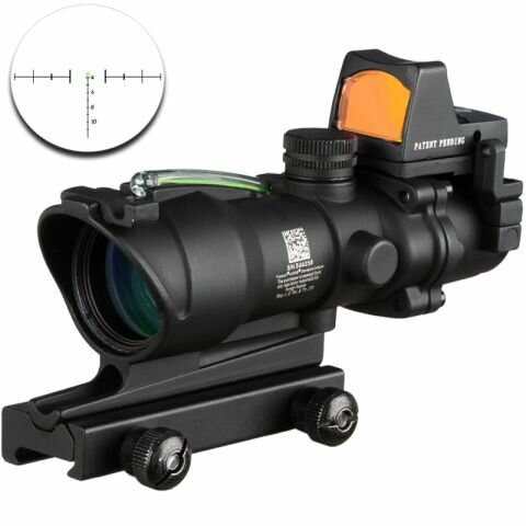 Оптический прицел FireWolf 4х32 с сеткой