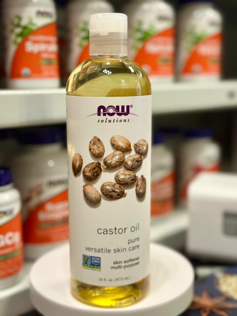 NOW Castor Oil, Масло Касторовое, 473 мл