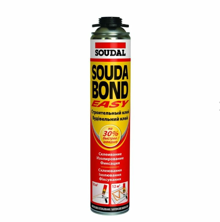 Клей-пена монтажная профессиональная SOUDAL Soudabond Easy Gun 750 мл