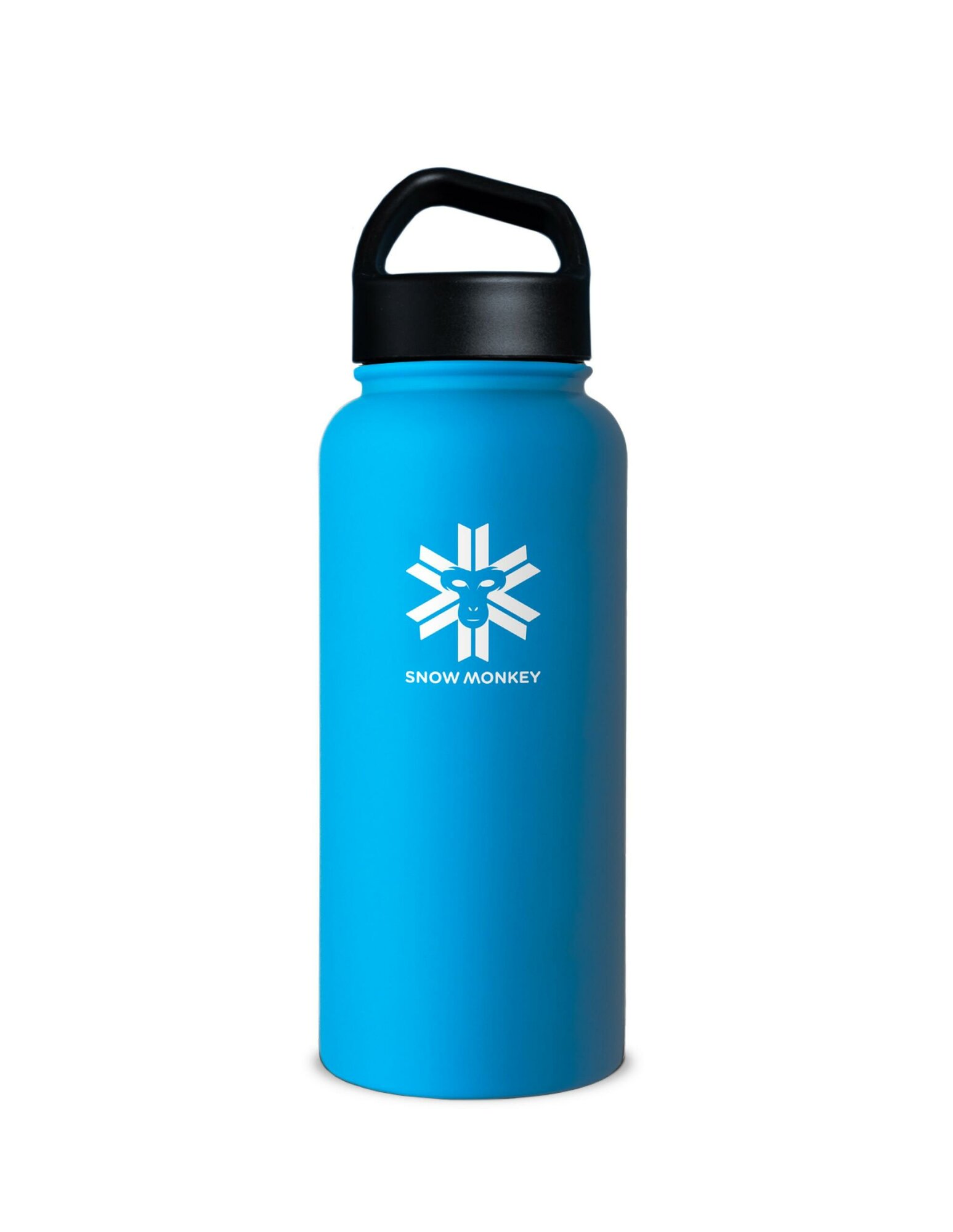 Decathlon Термобутылка Snow Monkey Traveler 1 л, из нержавеющей стали, с двойными стенками, голубая