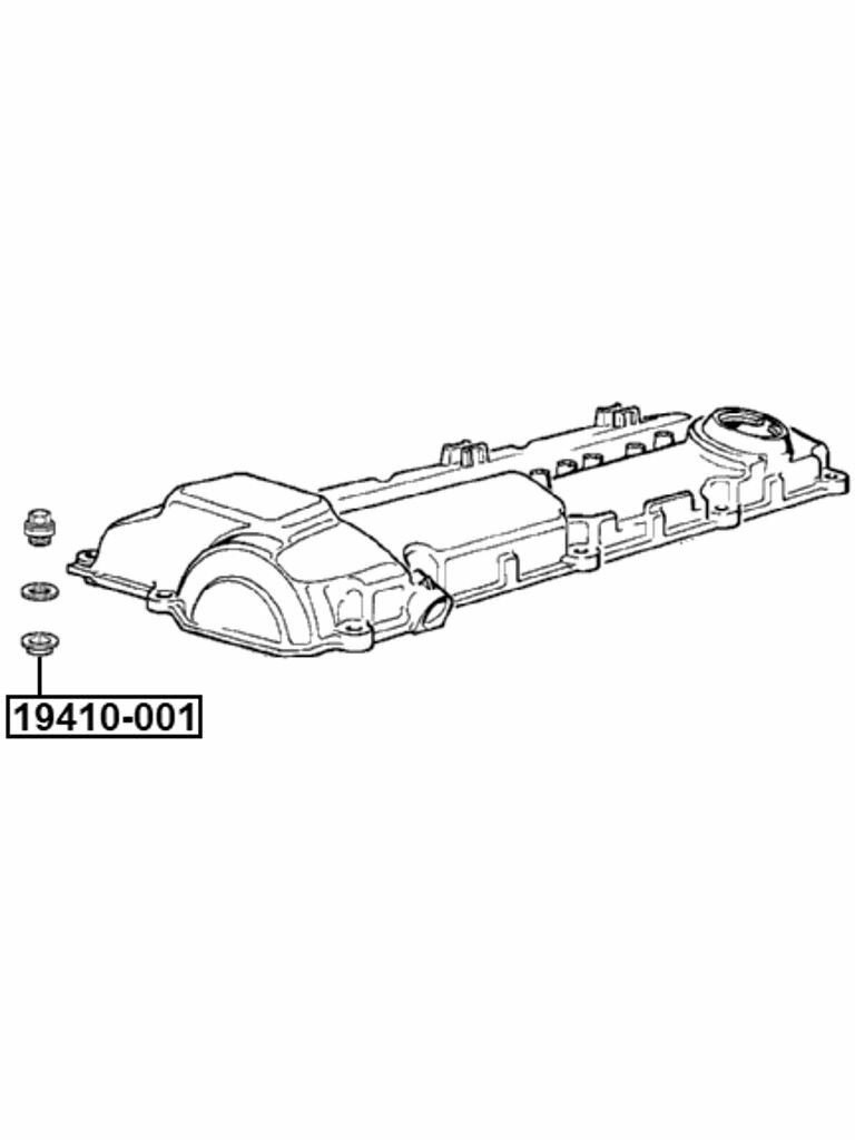 Прокладка под болт крепления клапанной крышки BMW 19401-001 FEBEST.