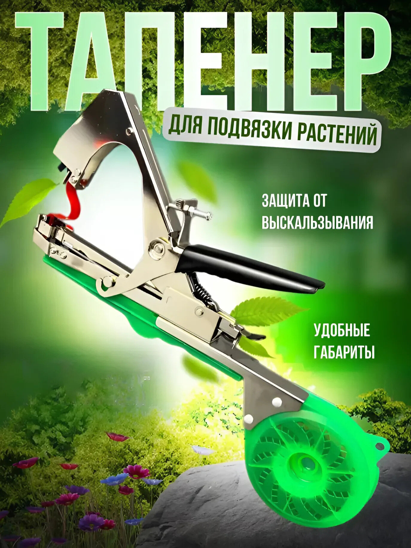 Садовый тапенер для подвязки растений, кустарников, деревьев и цветов