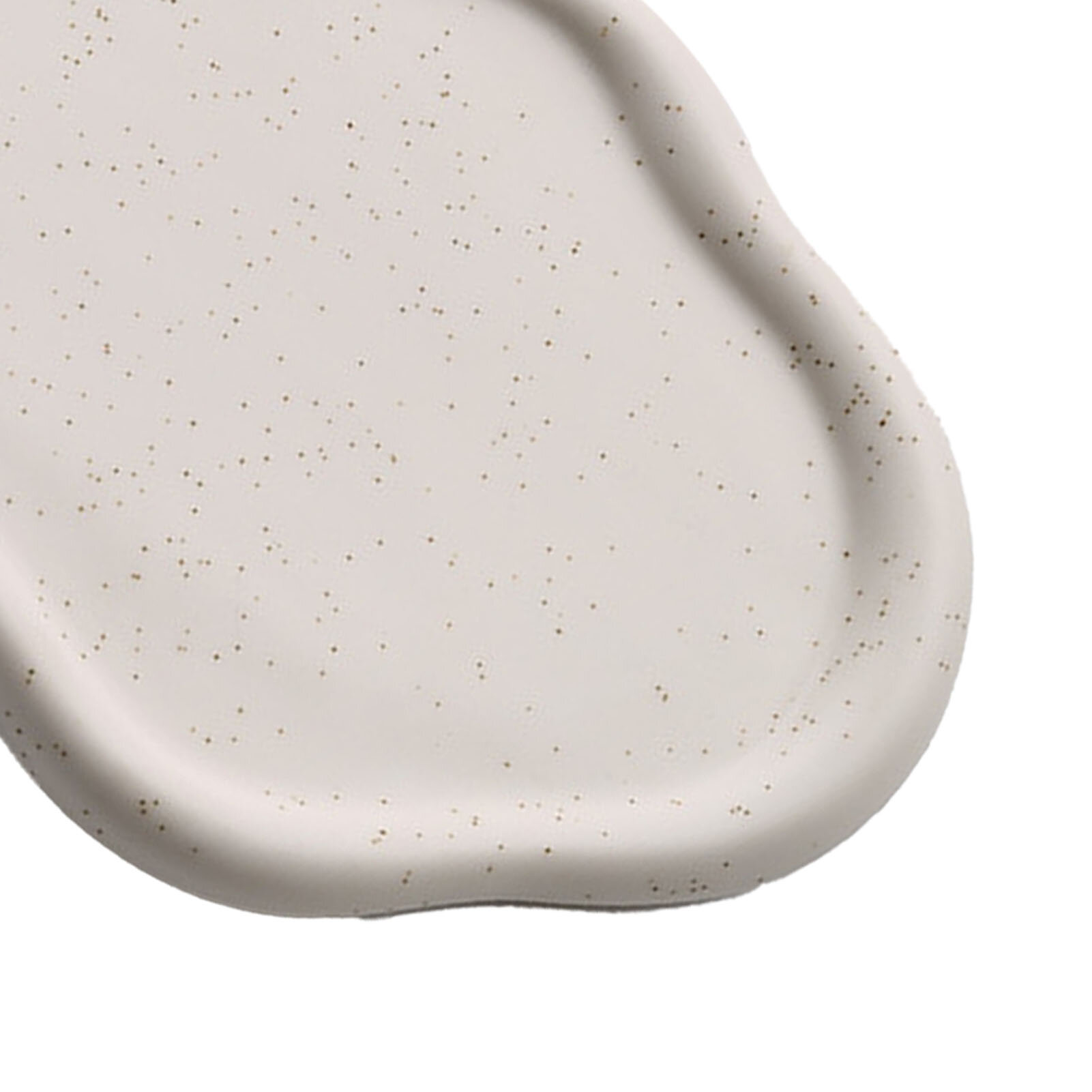 Тарелка для ювелирных изделий, керамический глянцевый внешний вид, простой современный стильный лоток для хранения для домашнего подарка, белый овальный