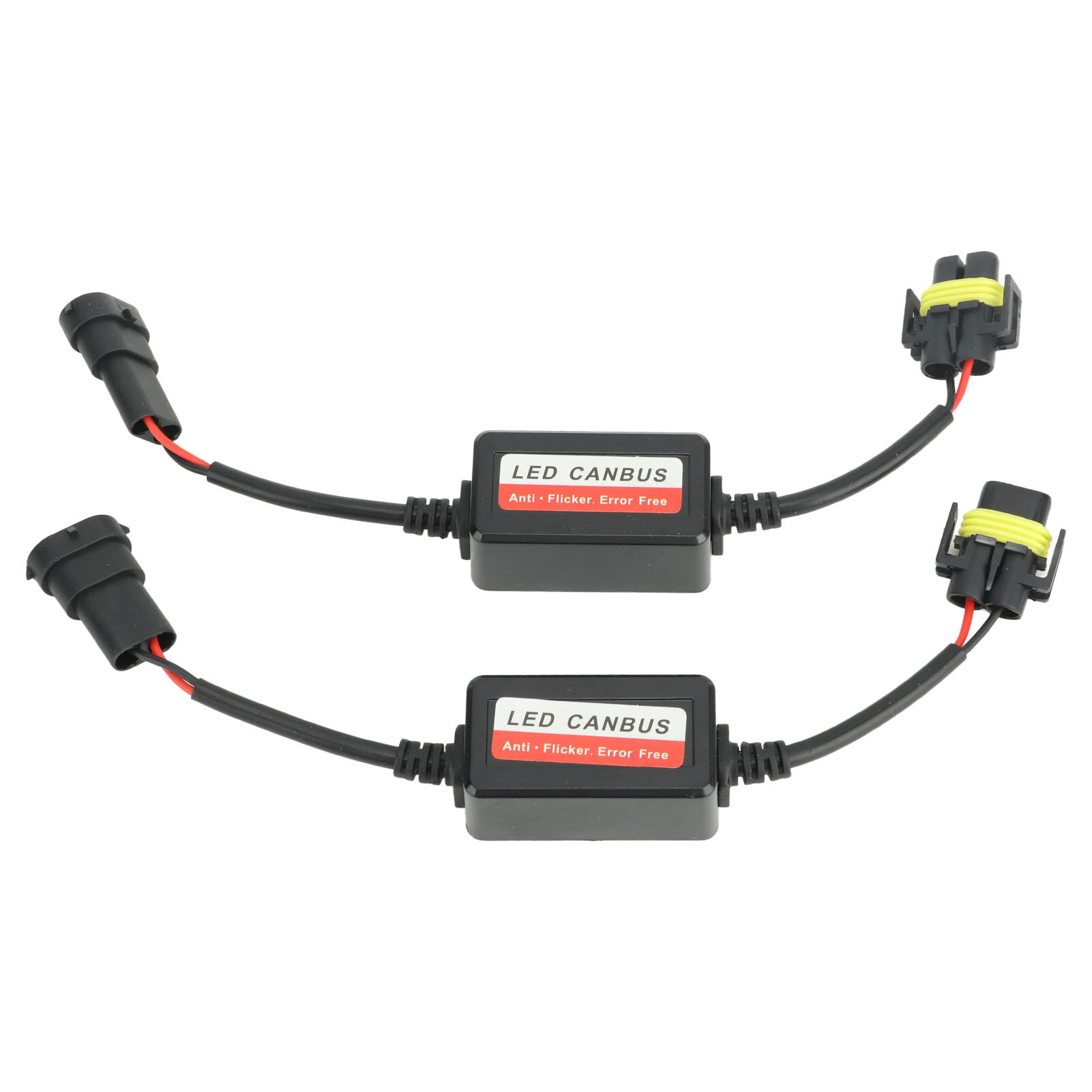 2pcs H8 H9 H11 светодиодный декодер Canbus 12V Ошибка Бесплатная анти -мерца