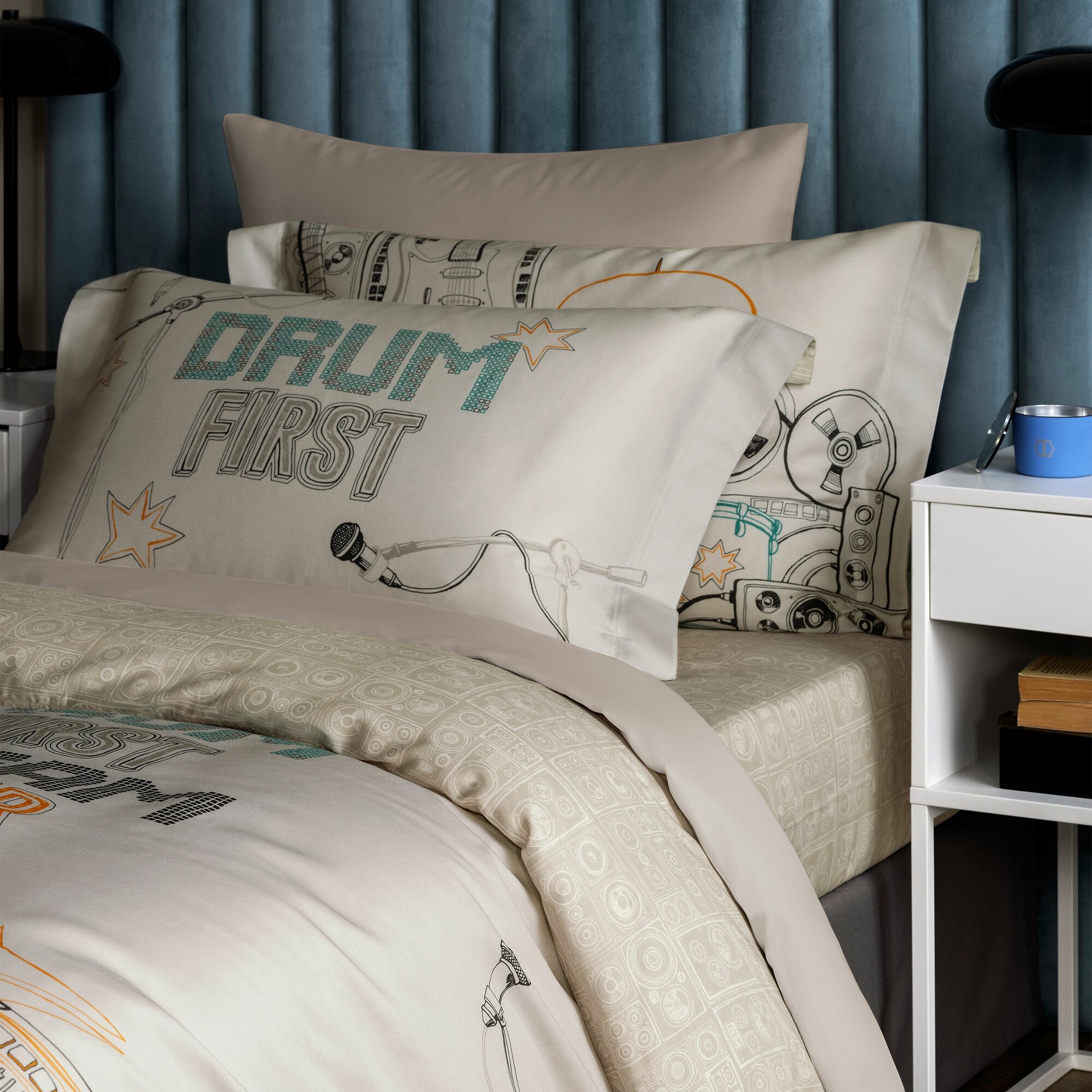 Togas Простыня на резинке 120х200 полуторная "Ардисс" сатин, хлопок