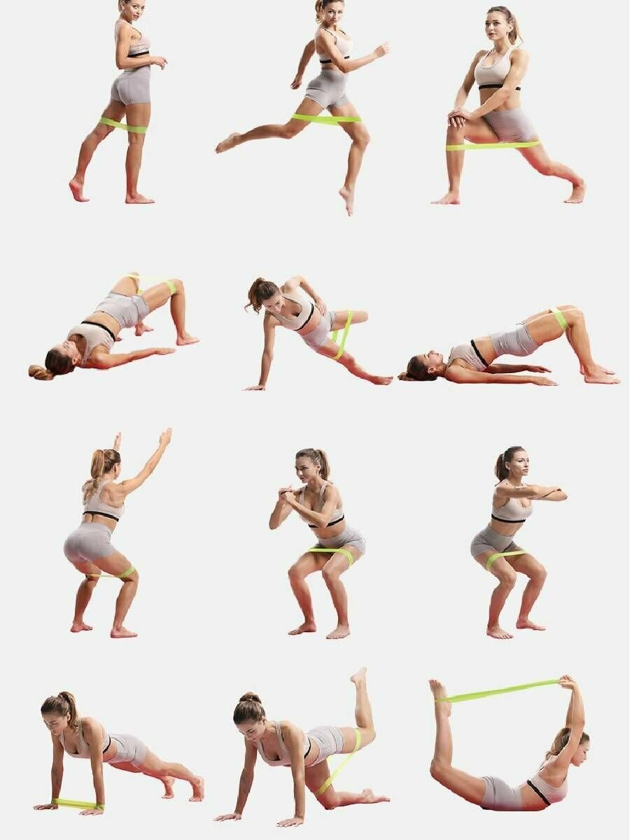 Латексная лента сопротивления, эластичная лента для гимнастики, фитнеса, йоги, тренировок