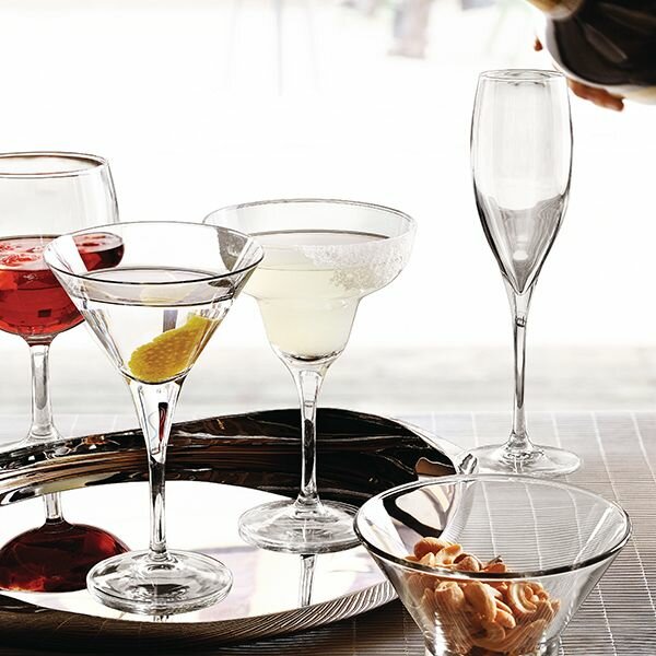 Коктейльная рюмка "Эпсилон", бокал - 6 шт. 245 мл, H - 18.4 см, D - 11 см.