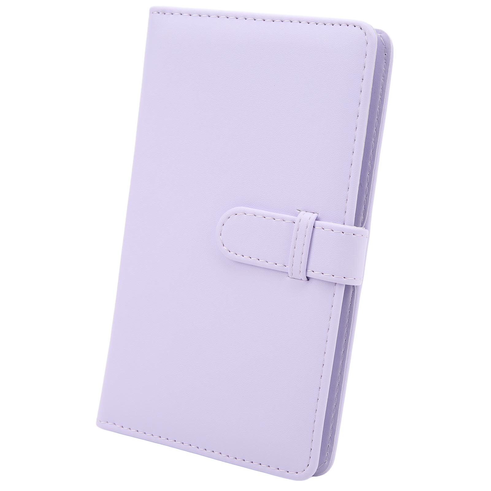 3 -дюймовый 108 кардиологических фотоальбомов PU Кожаный мини -фотоальбом для билетов на билеты на билеты на фильмы визитные карточки Iris Purple