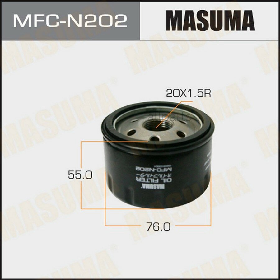 MASUMA MFC-N202 Фильтр масляный NISSAN ALMERA MASUMA MFC-N202