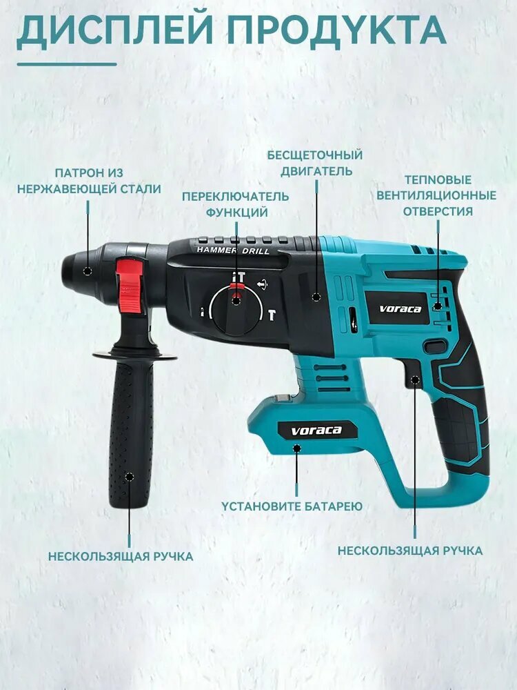 Перфоратор 1350 Вт, 1 акк.
