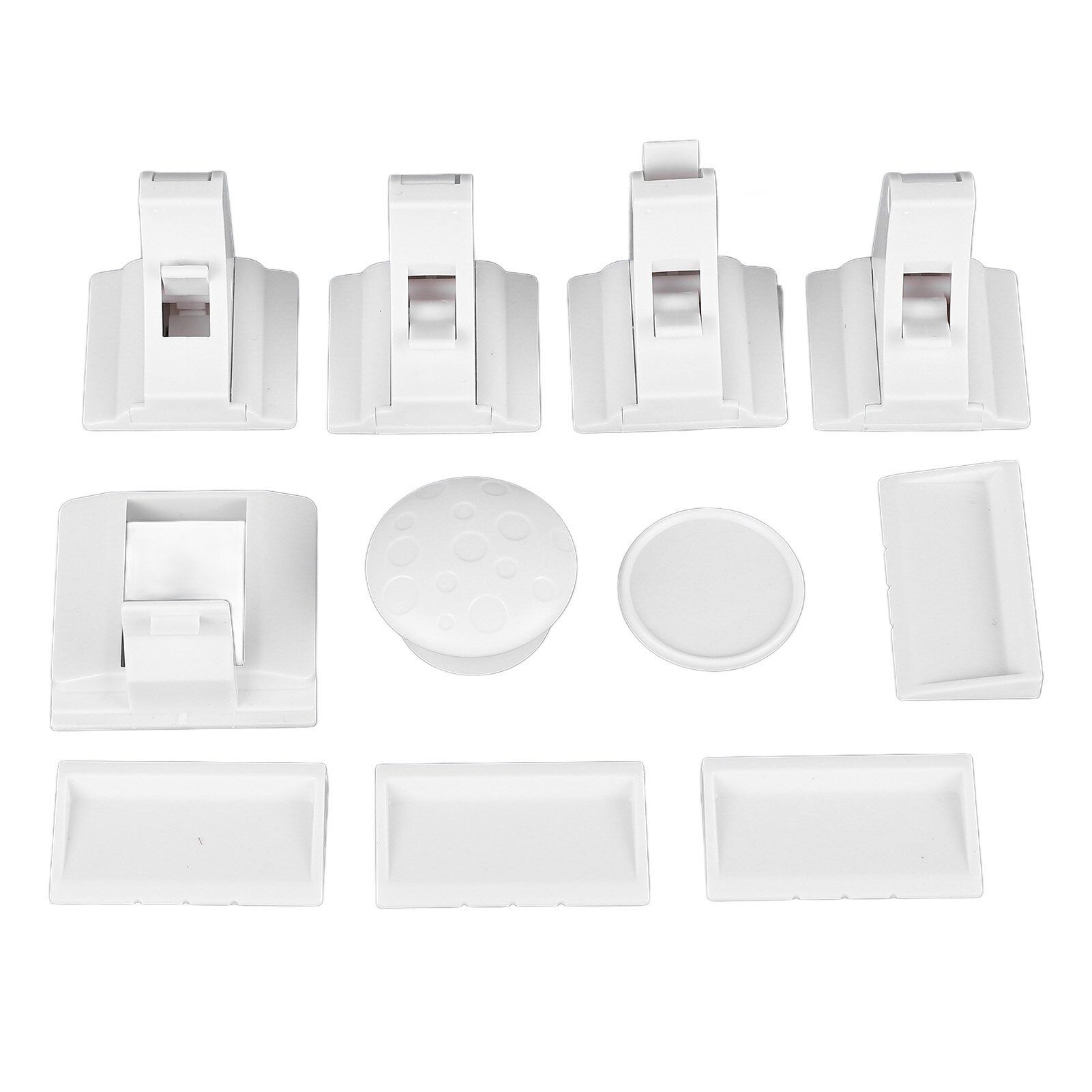 4 шт. Магнитные замки для детской безопасности, многофункциональные, регулируемые, для защиты ящиков и шкафов от детей, с ключом.