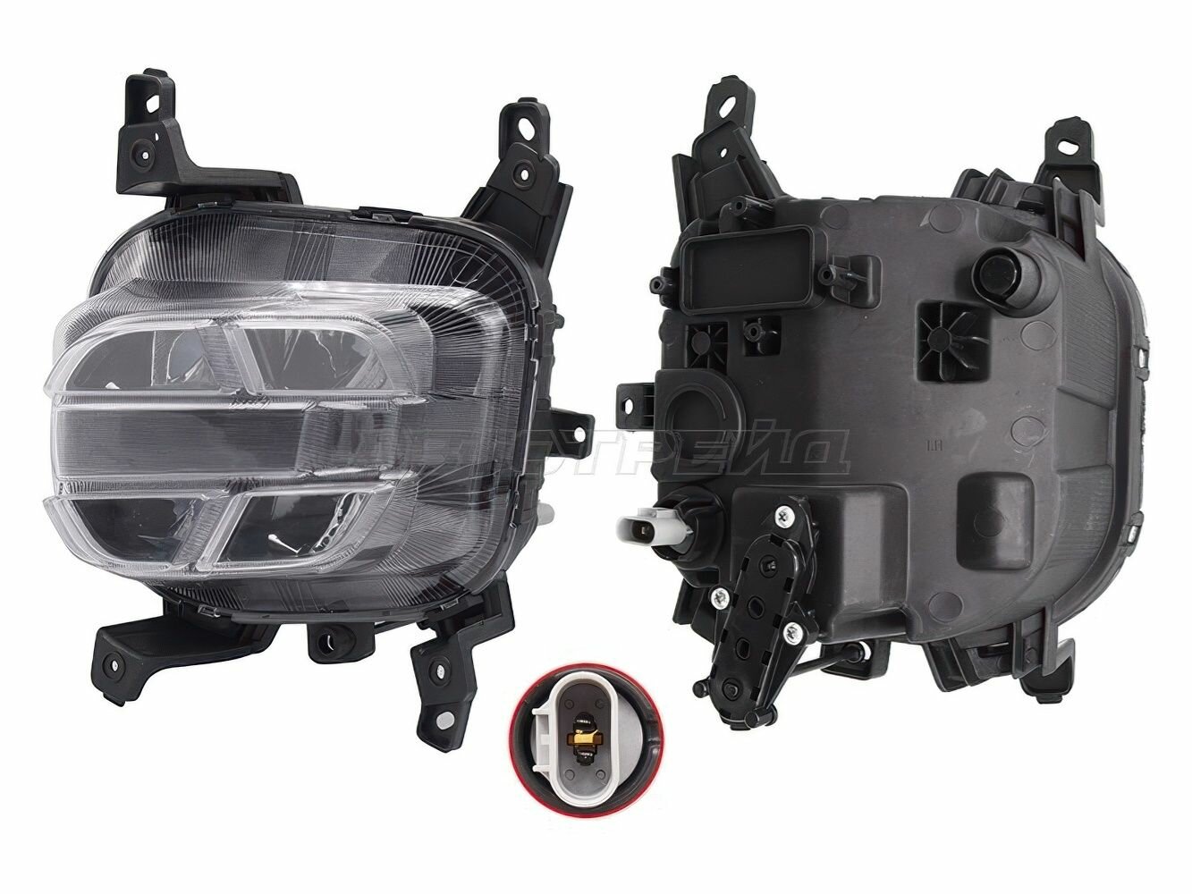 Фара противотуманная левая LED для КИА Спортейдж арт ST260046 SAT