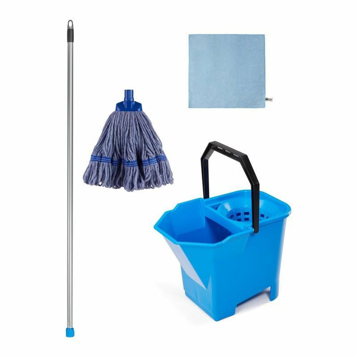 Набор для уборки SYR Bull Dog ProEffect Mini (швабра и ведро 15л, с отжимом) синий