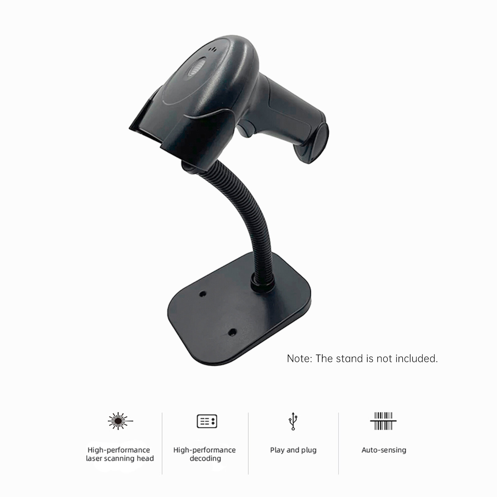 Проводной сканер штрих-кодов 1D, USB, для Windows/Android