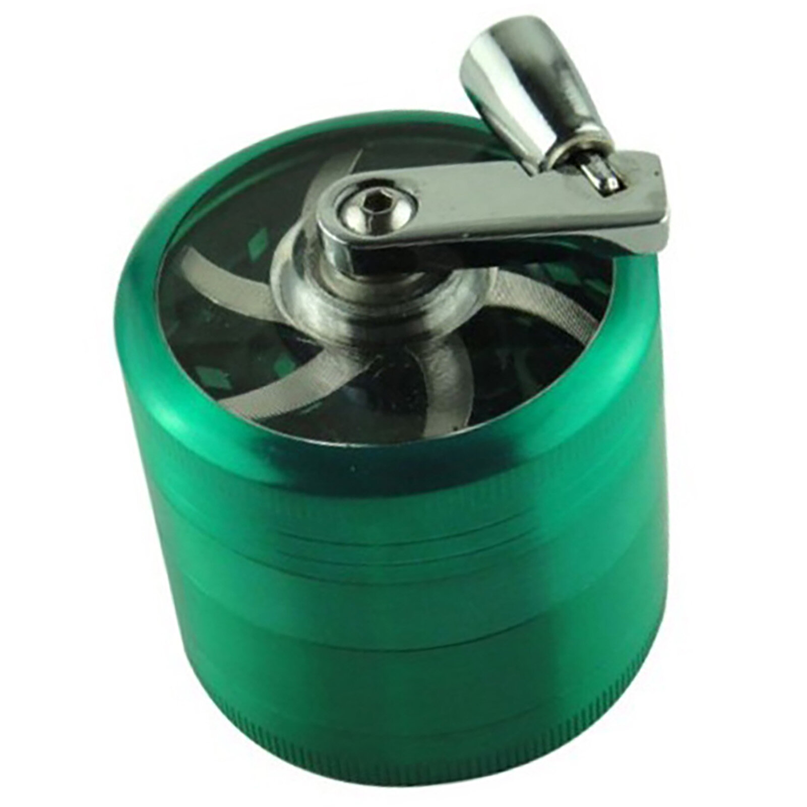 Ручная кривошипная мельница для специй, простая в ручном управлении, компактная из цинкового сплава, легко очищаемая мельница для приправ, для кухни, дома, зеленая