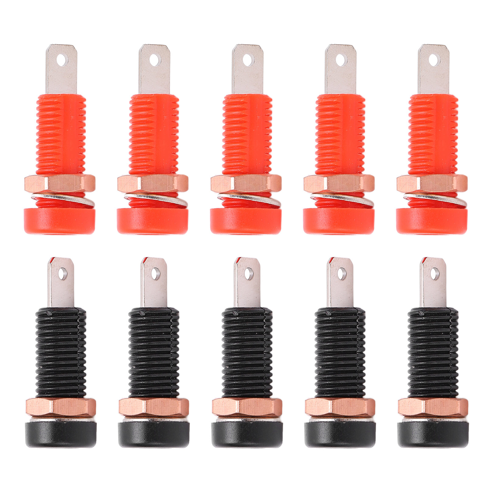 10 шт. латунных банановых розеток 4 мм (24A, 30-60V)