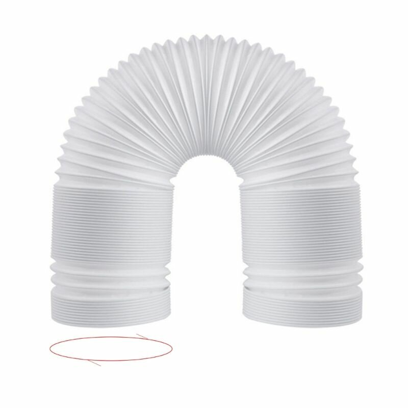 Запчасть для кондиционера, Универсальный воздуховод для портативного кондиционера - 1.5 м x 13 см, левый поворот, 1 шт