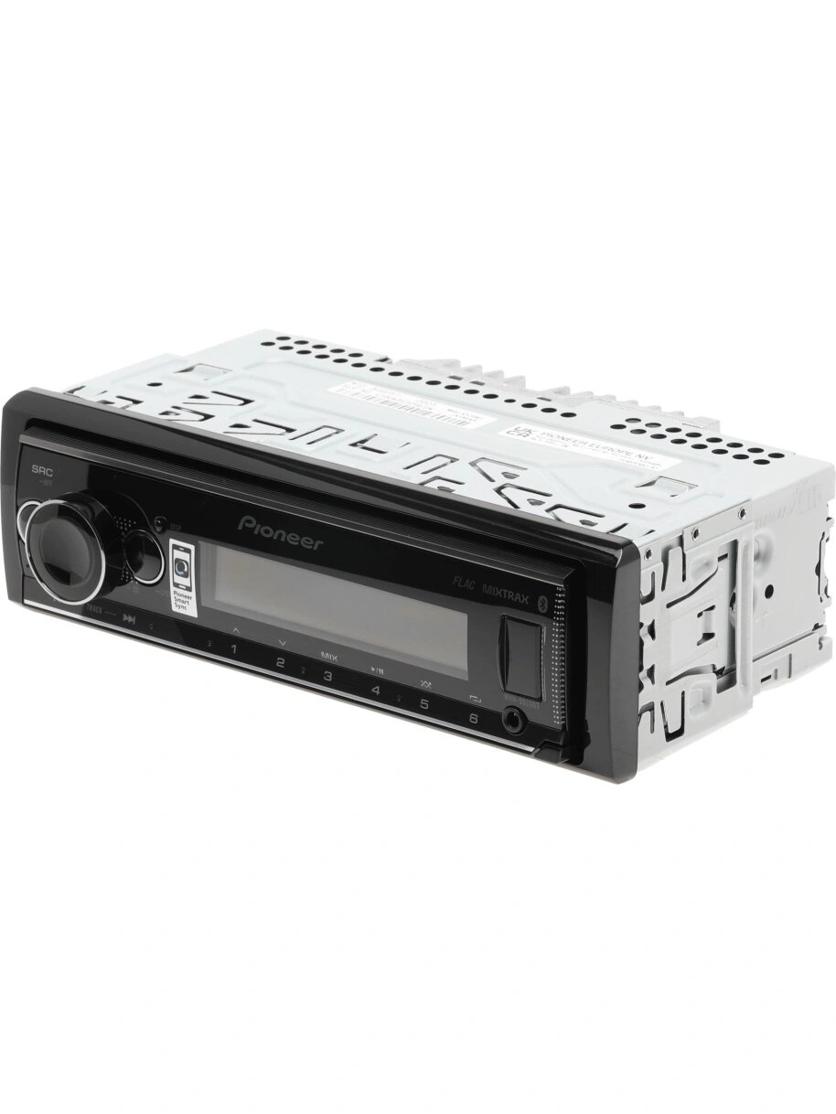 Автомагнитола Pioneer MVH-S520BT, 1DIN, 4x50 Вт, многоцветная подсветка, USB-порт