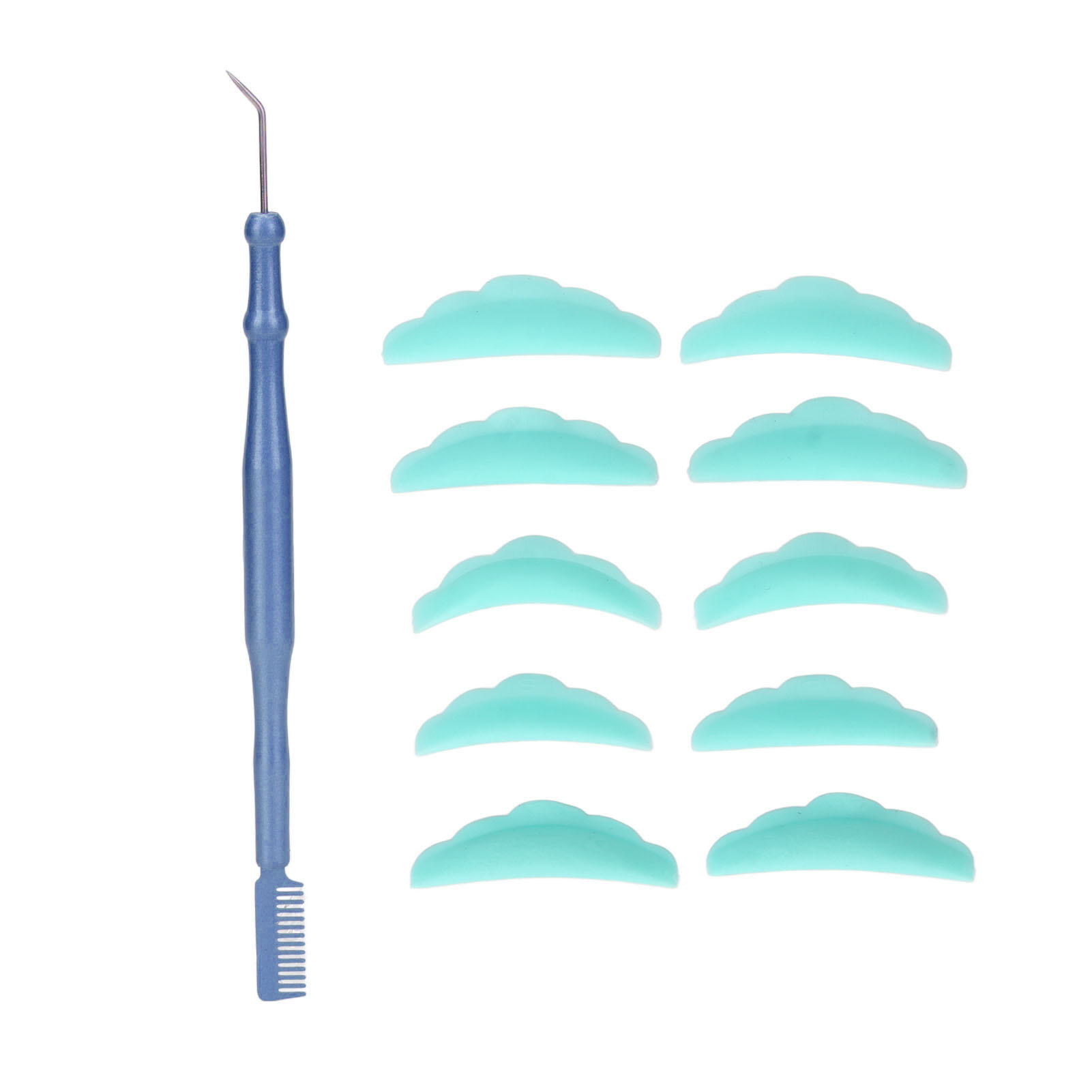 Двойной финал ресниц для инструмента для ресниц из нержавеющей стали инструмент для ресниц с ресницами для ресниц для красоты синий