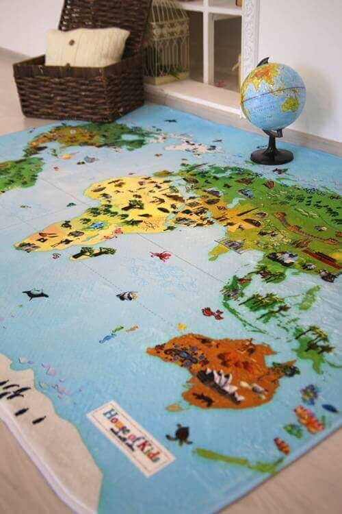 Ковер бельгийский на пол в детскую в спальню 130х180 см детский ворс 10 мм 121697 Kover-Russia