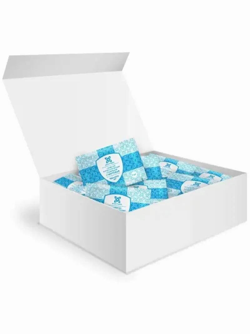 Асептика / 60 шт. Салфетки спиртовые медицинские стерильные 185х200 мм